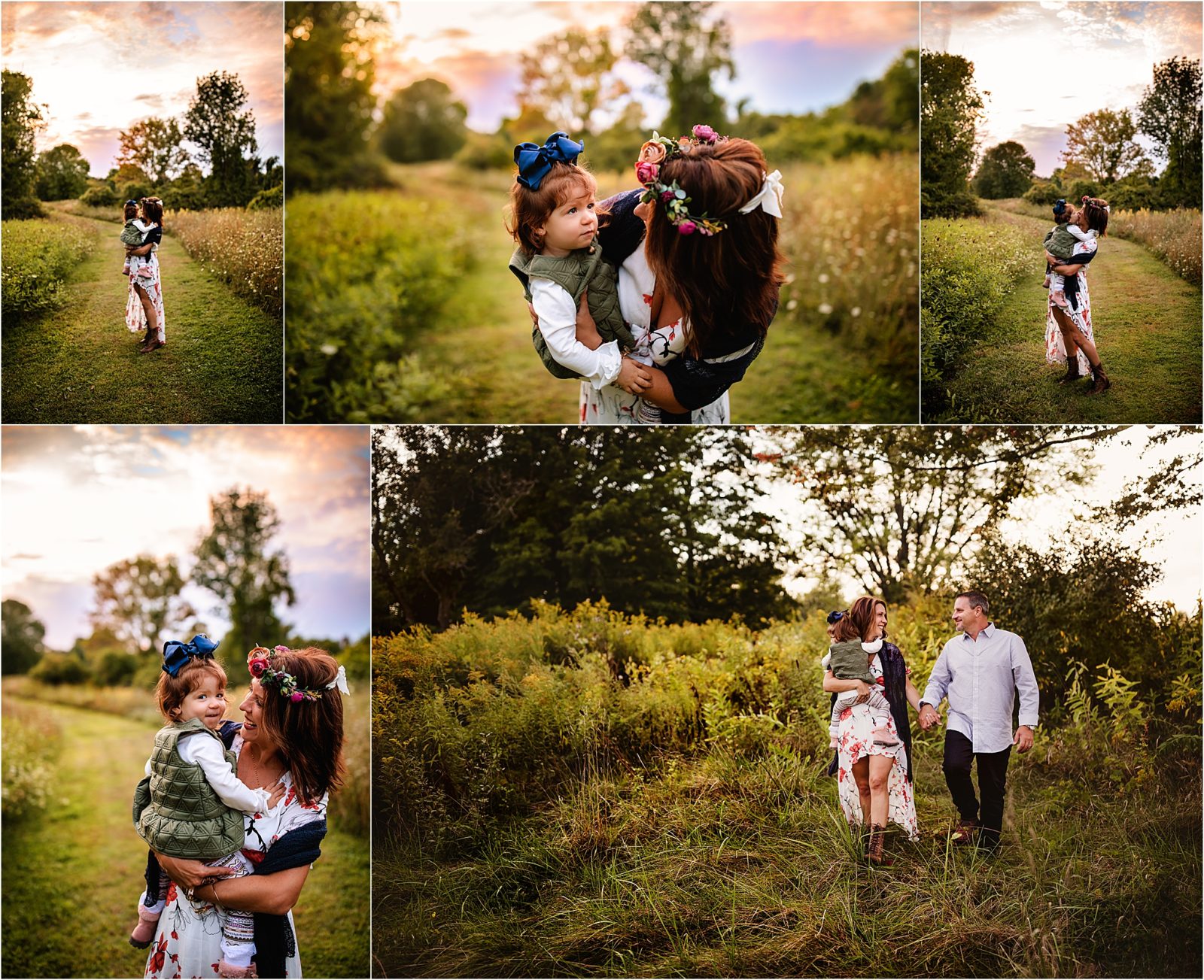 rochester, ny family photographer | outdoor summer sunset family photo ...